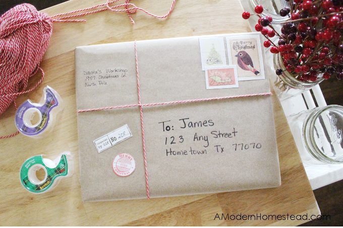 Santa's Workshop Christmas Gift Wrapping Idea - Easy and Fun Way to Add ...