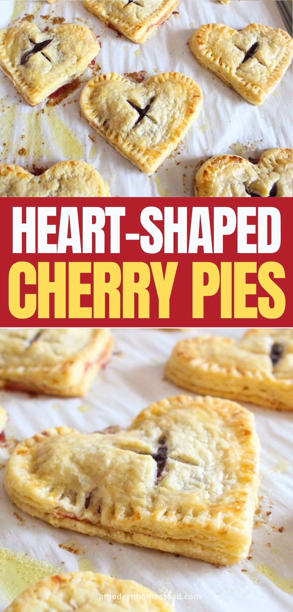 Heart Shaped Cherry Hand Pies