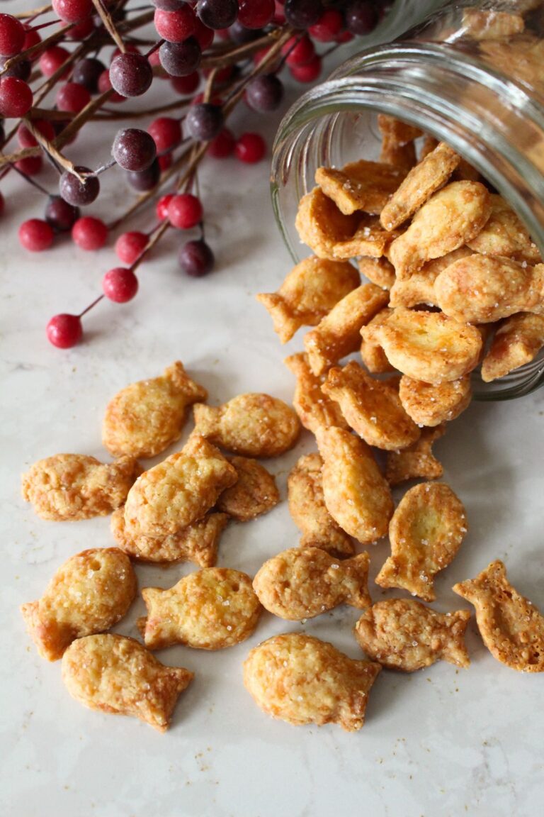 Homemade Goldfish Crackers (without food dye)