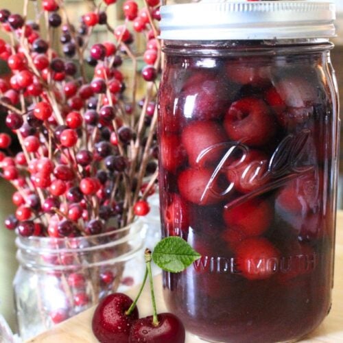 Canning Cherries (Easy Water Bath Canning Recipe)